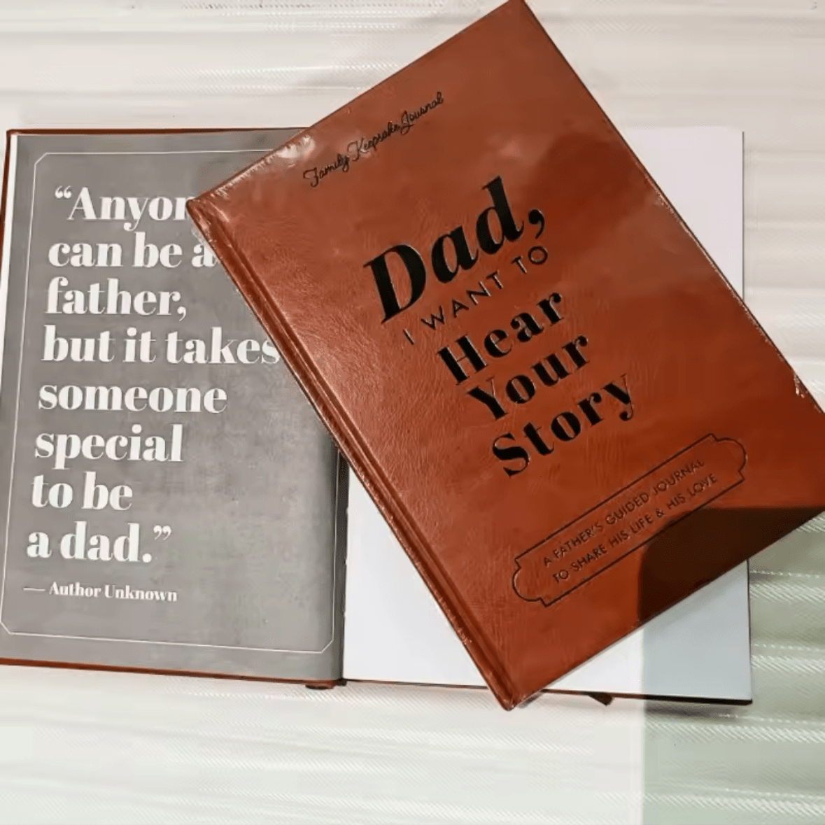 Dad, I Want To Hear Your Story Dad Mom Leather Memory Books A Father's ...