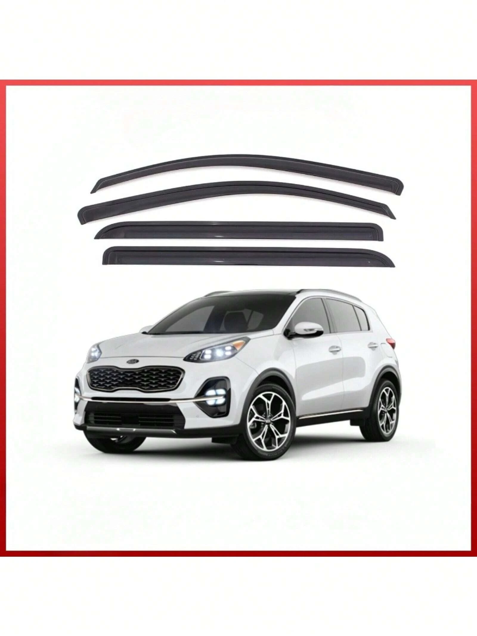 US Out-Channel Window Vent Visor Rain Guards Deflectors For Kia ...