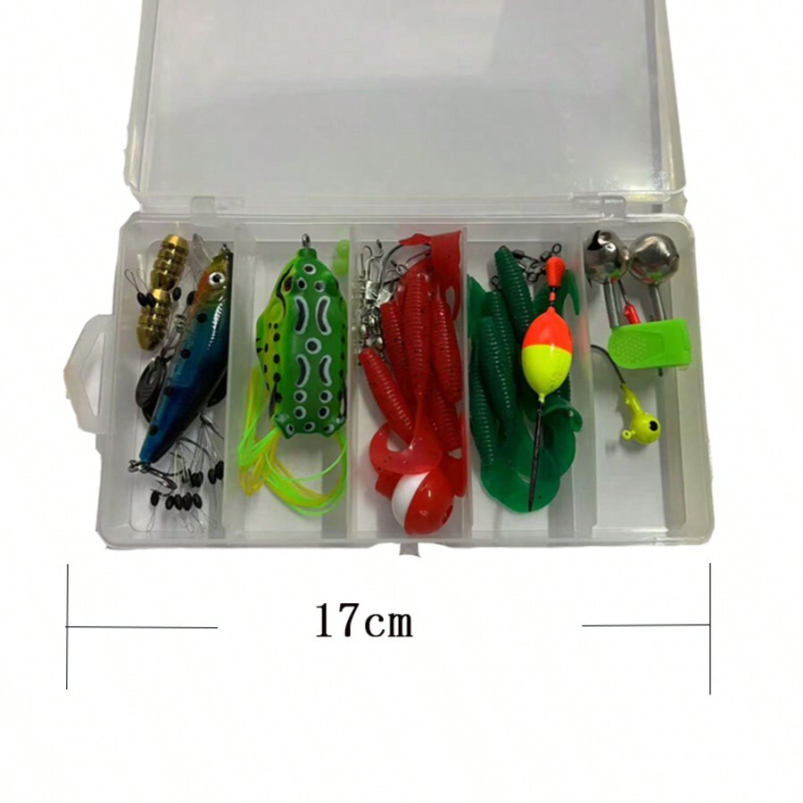Lure Fishing Bait Set, Including Soft Lures, Crankbaits, Topwater Frogs ...