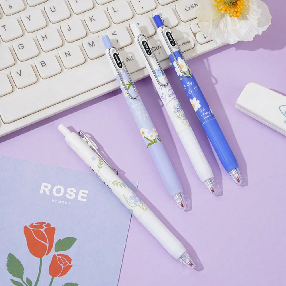 MURA 8 Pcs Kawaii Gel Ink Pen 0.5 Mm Black Ink Kawaii Pens Retractable ...