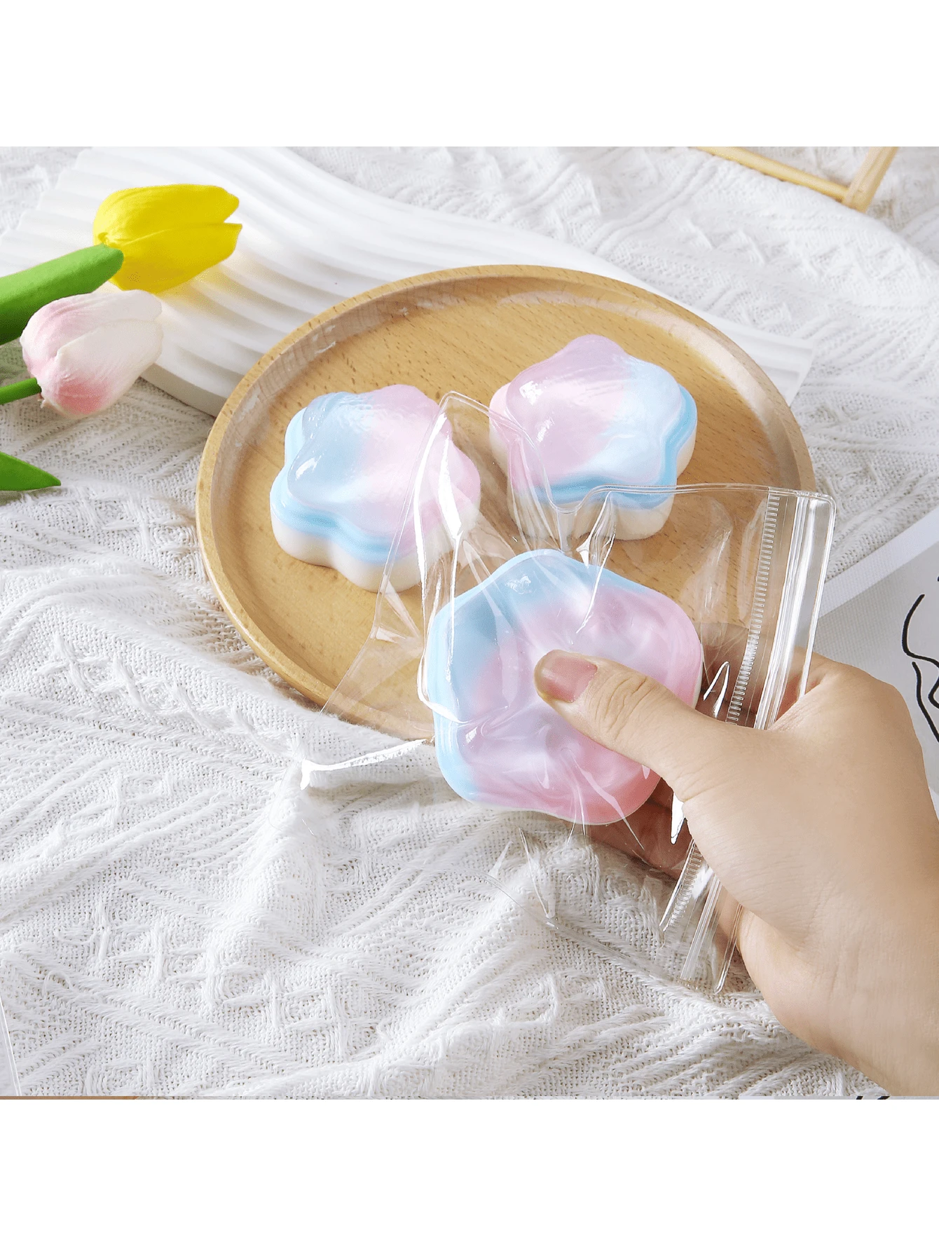 Colorful Star Shaped Squishy Toy, Anti-Stress Decompression Toy With ...