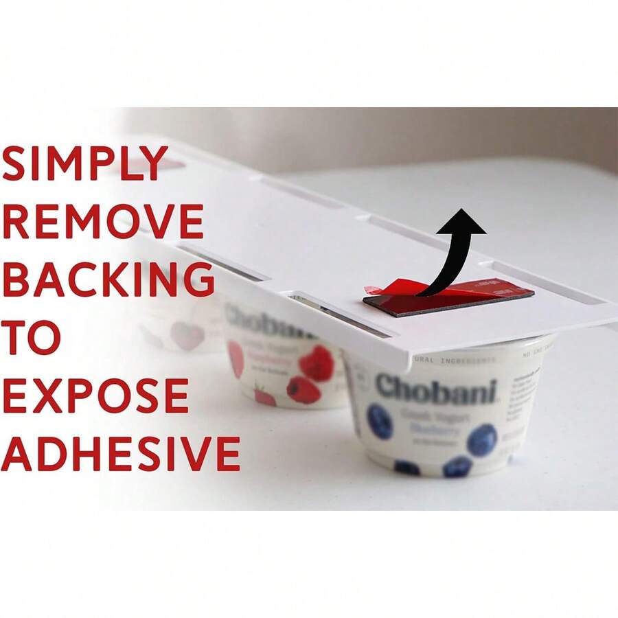 4 Capacity Yogurt Sliders For Refrigerator, Yogurt Holder With Adhesive ...