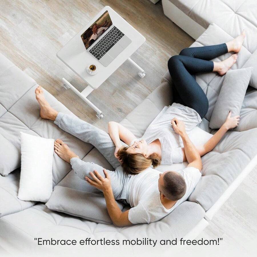 Mobile Small Stading Desk - Sit Stand Desk, Portable Rolling Laptop ...