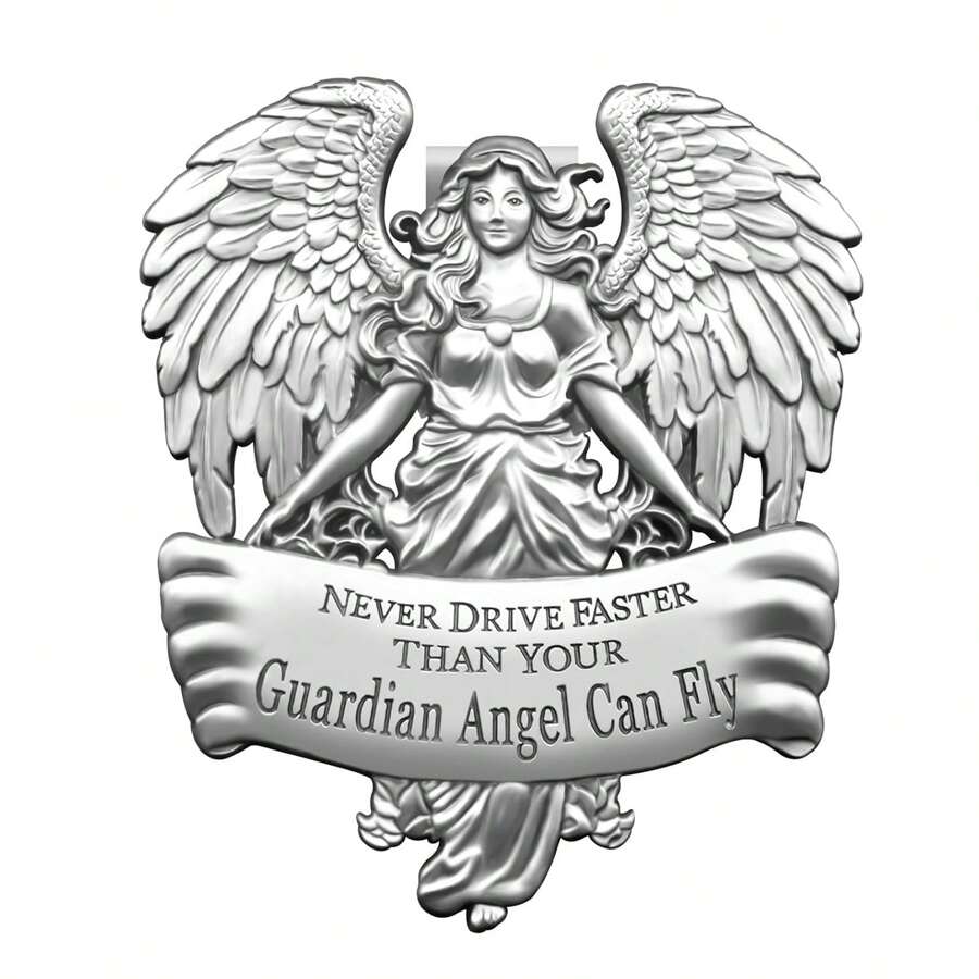 1PC Guardian Angel Visor Clip Car Guardian Angel Medal Badge ...