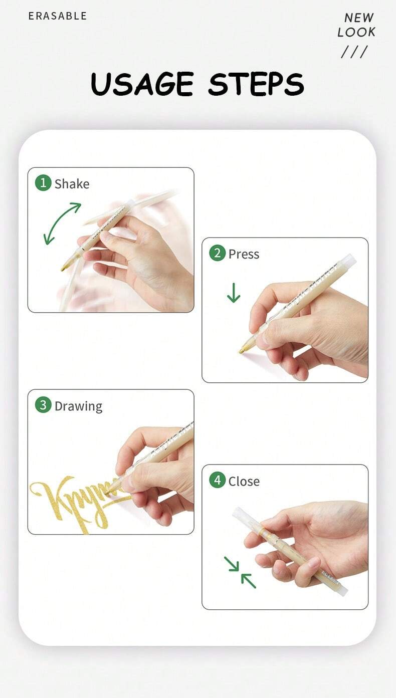 Acrylic Highlighter Marker Pen Set, Water-Based Acrylic Paint, Student ...