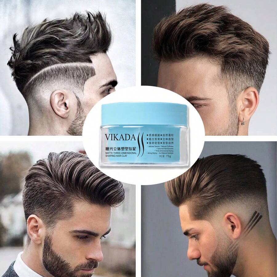 MATTE THREE-DIMENSIONAL SHAPING HAIR CLAY. FOR FLYAWAY AND FRIZZY HAIR ...