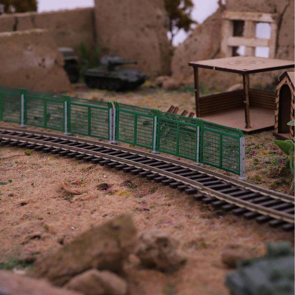 1:87 Railings, Fences, Guardrails HO Scale Train Railway Fence Model ...
