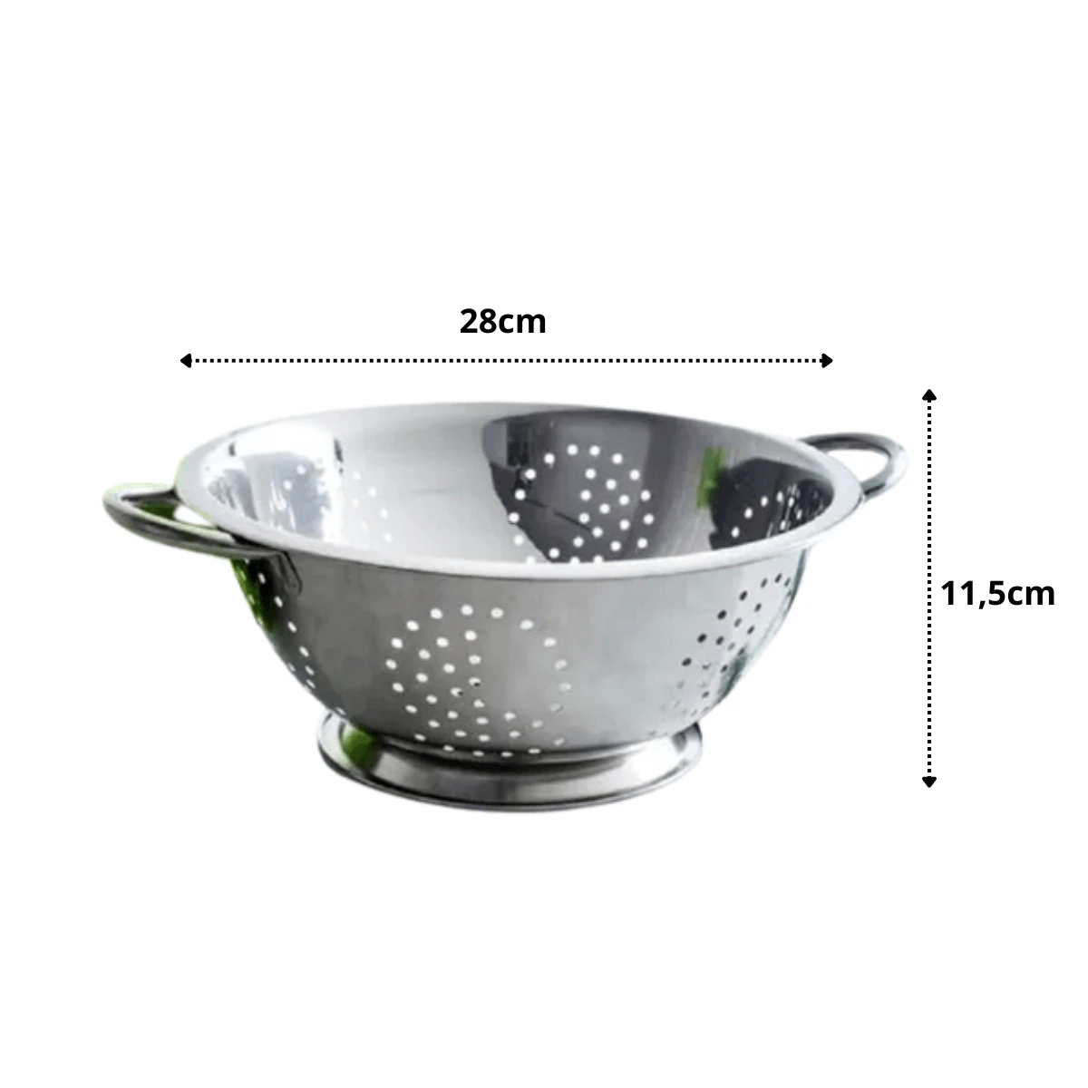 Stainless Steel 28cm Large Pasta Vegetable Fruit Strainer | SHEIN USA