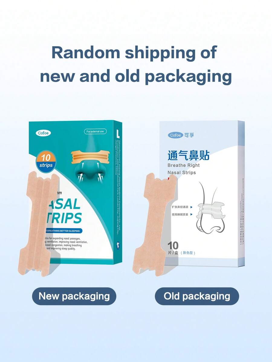 Cofoe Breath Nasal Stickers Nose Congestion Patch Ventilation Nasal Patches -Individual Packing ...