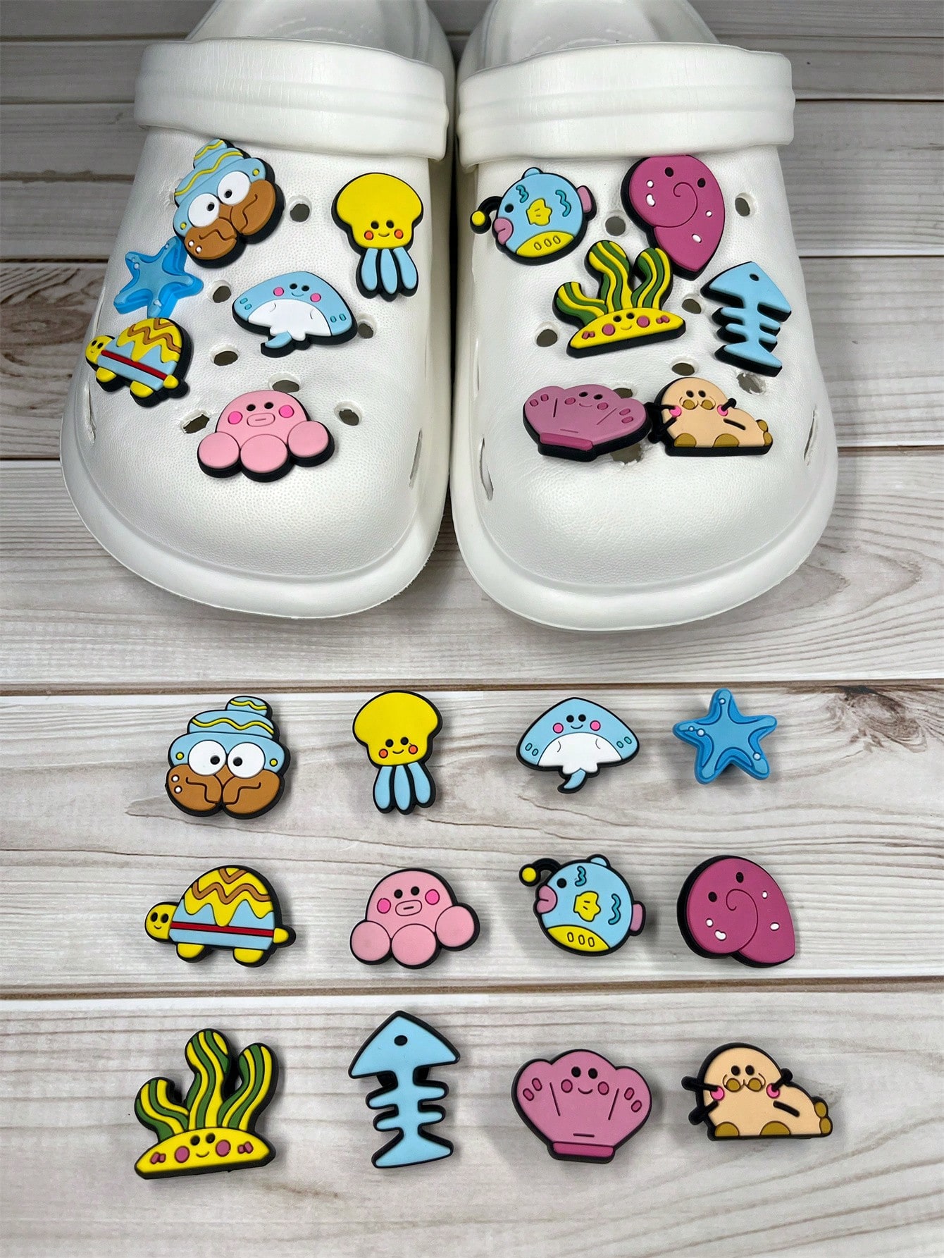12pcs Characters Shoe Decorations Accessories Charms For Clogs Bubble ...