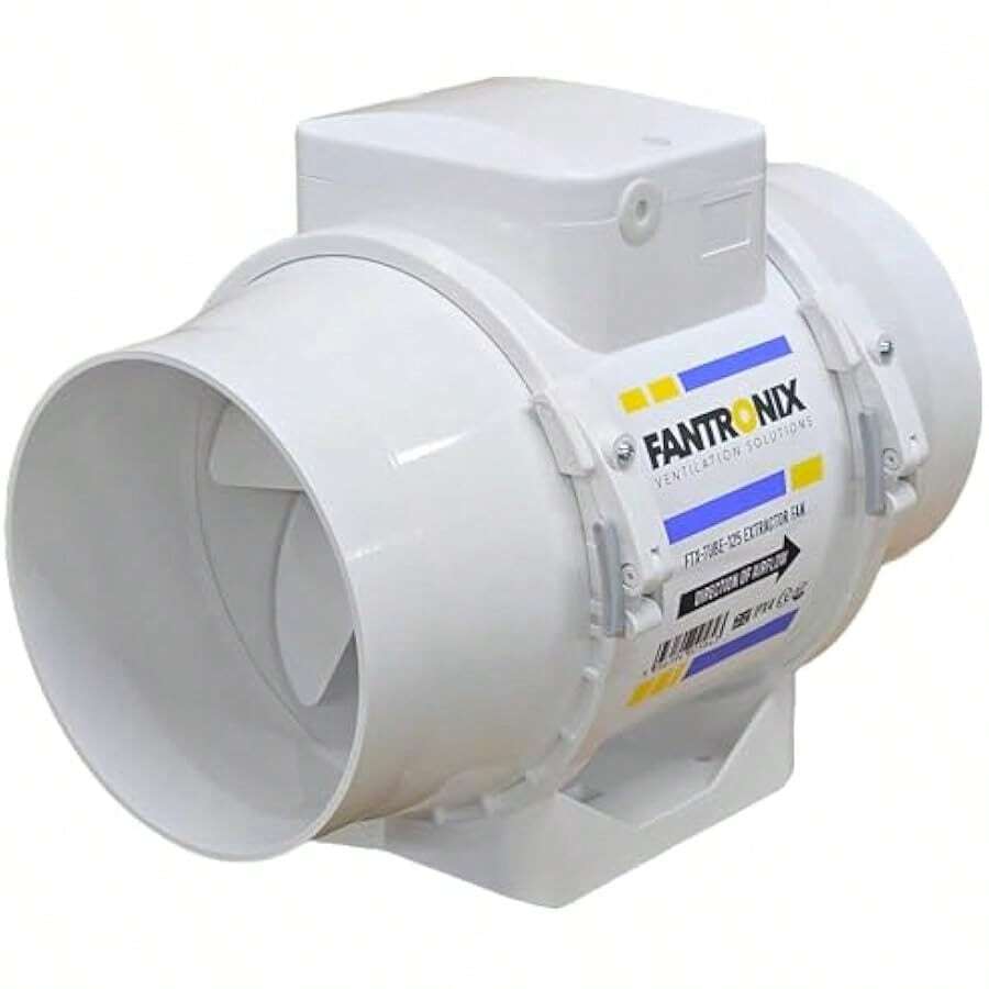 5 Inch 125mm Diameter Batoom Extractor Fan With Timer Loft Mounted ...