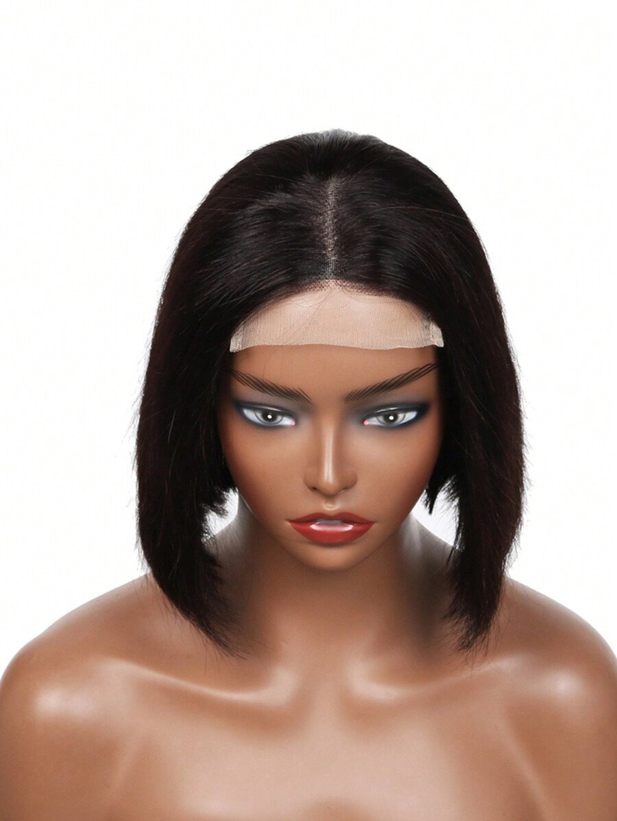 4x4 Bob Wig Human Hair Wigs Human Hair Pre Plucked Pre Cut Lace Front Wigs Human Hair 180% ...