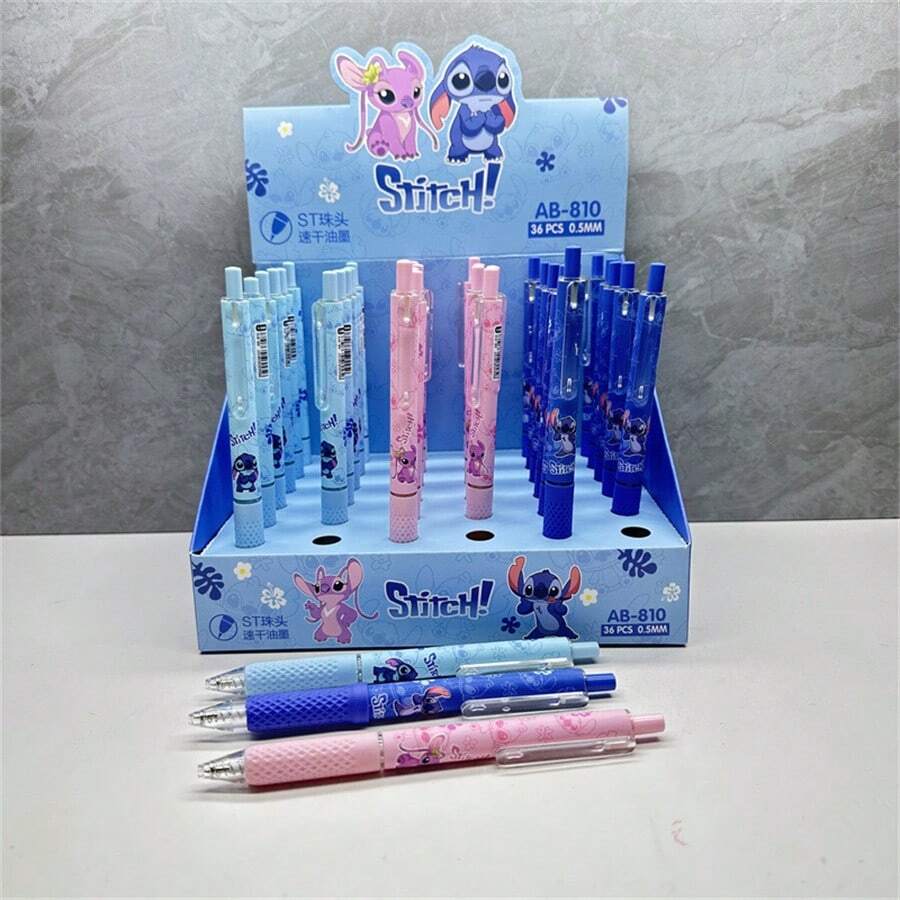 Disney Stitch Press Pen Star And Stitch Stitch Ballpoint Pen Press Pen ...
