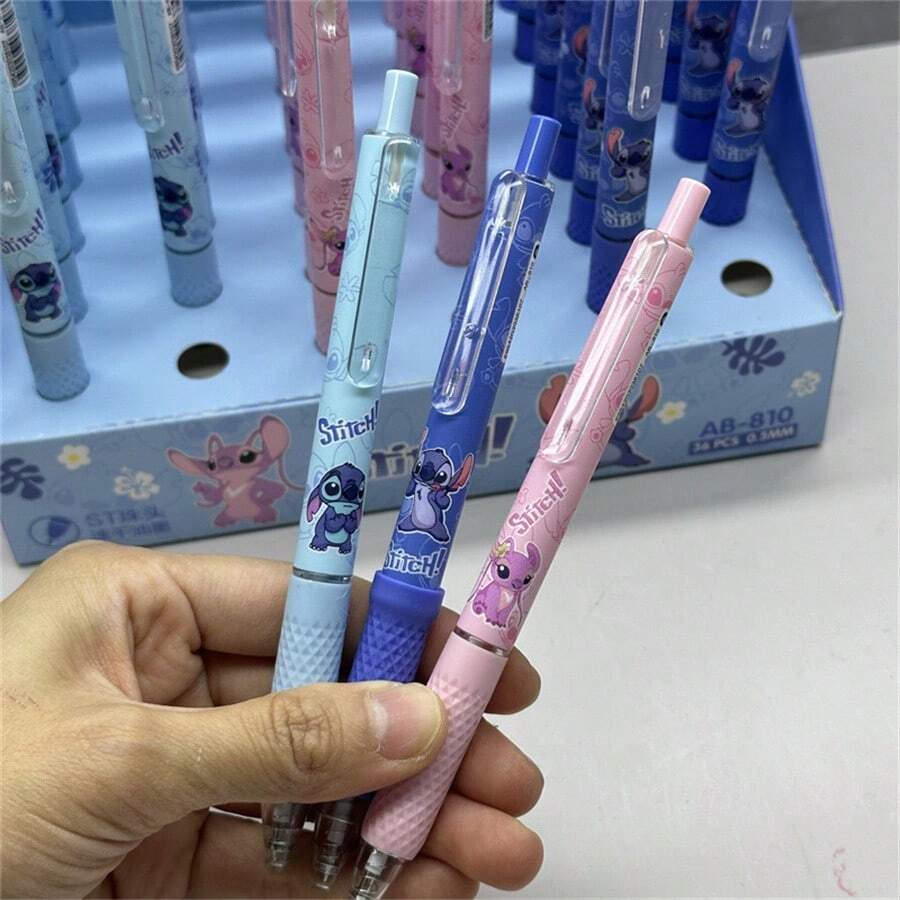 Disney Stitch Press Pen Star And Stitch Stitch Ballpoint Pen Press Pen Blue Refill Gift Batch ...