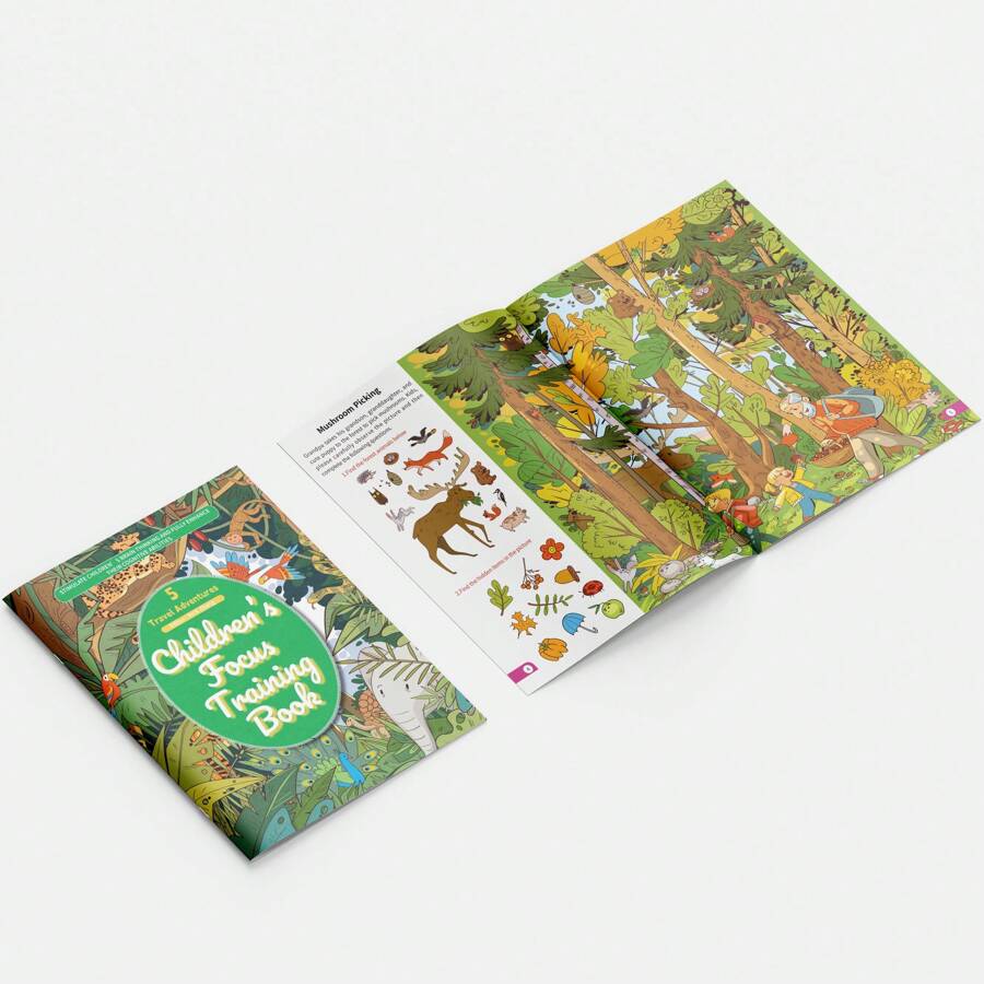 Interactive Picture Puzzle Storybook For Kids, Enhance Attention And ...