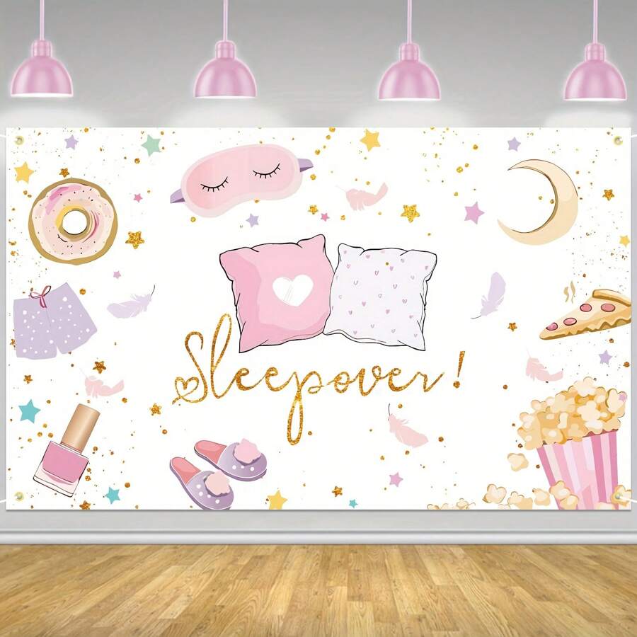 Multi Functional Pajama Party Background Fabric - Perfect For Overnight ...