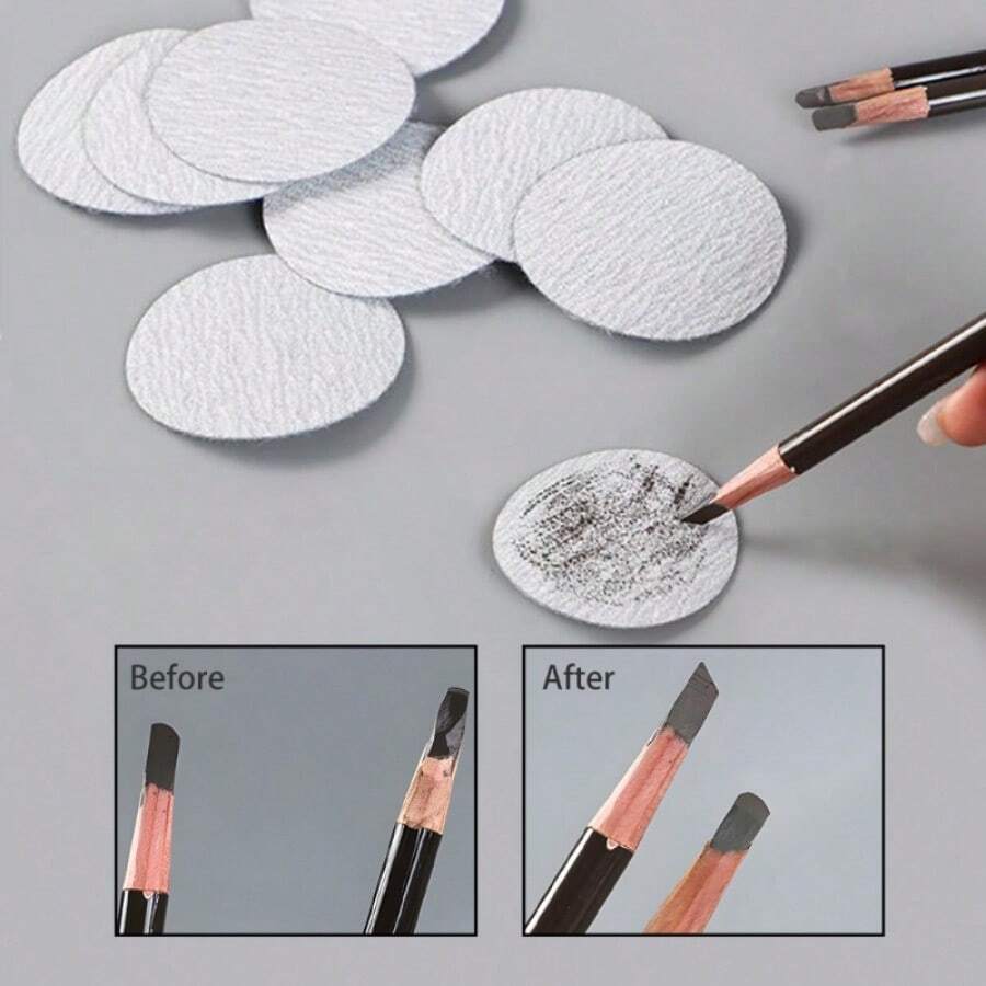 20pcs Eyebrow Pencil Sharpening Paper Durable Precision Shaper For ...