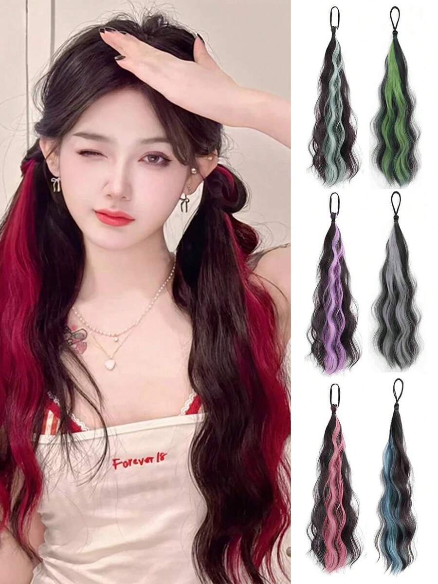 18inch Hair Ring Style Hair Bundle Ball Head Wig Self-Winding Hair ...