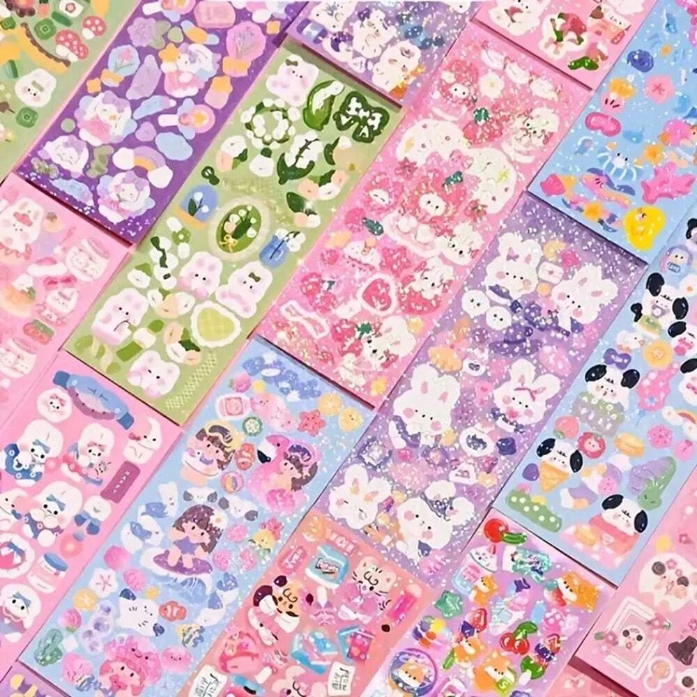 200pcs Cute Cartoon Stickers, Adhesive Stickers, Party DIY Stickers ...