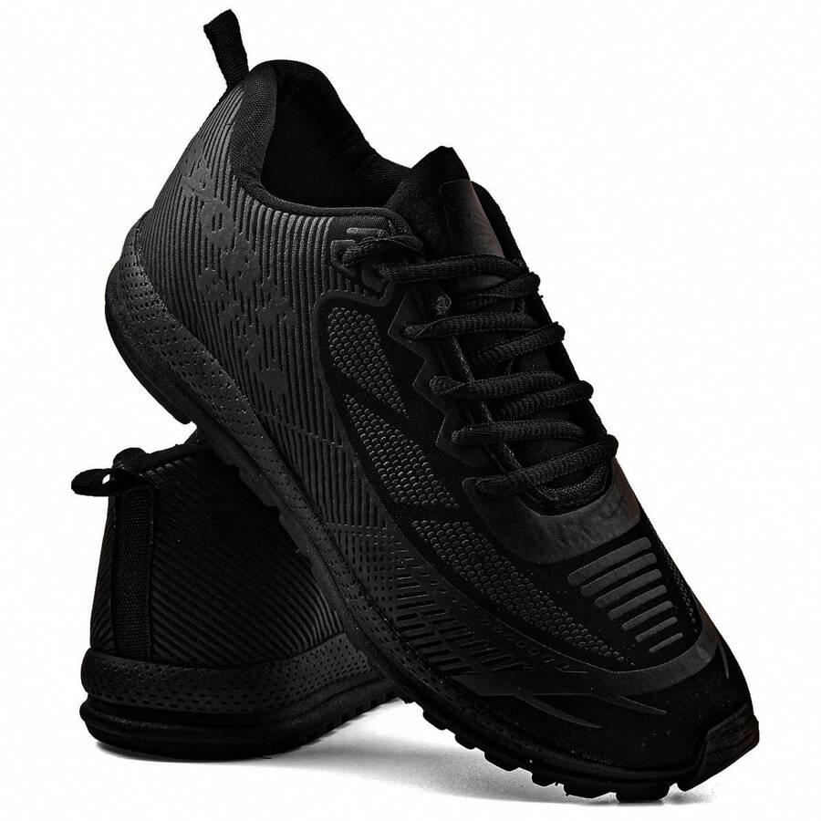 All Black Sport Star Super Light Women's And Men's Tennis Shoes For ...