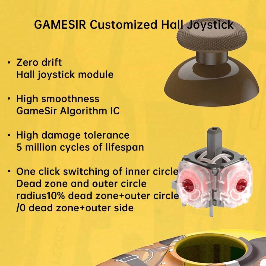 GAMESIR Game Controller T4 Nova Lite Hall Rocker Tri-Mode Connection ...