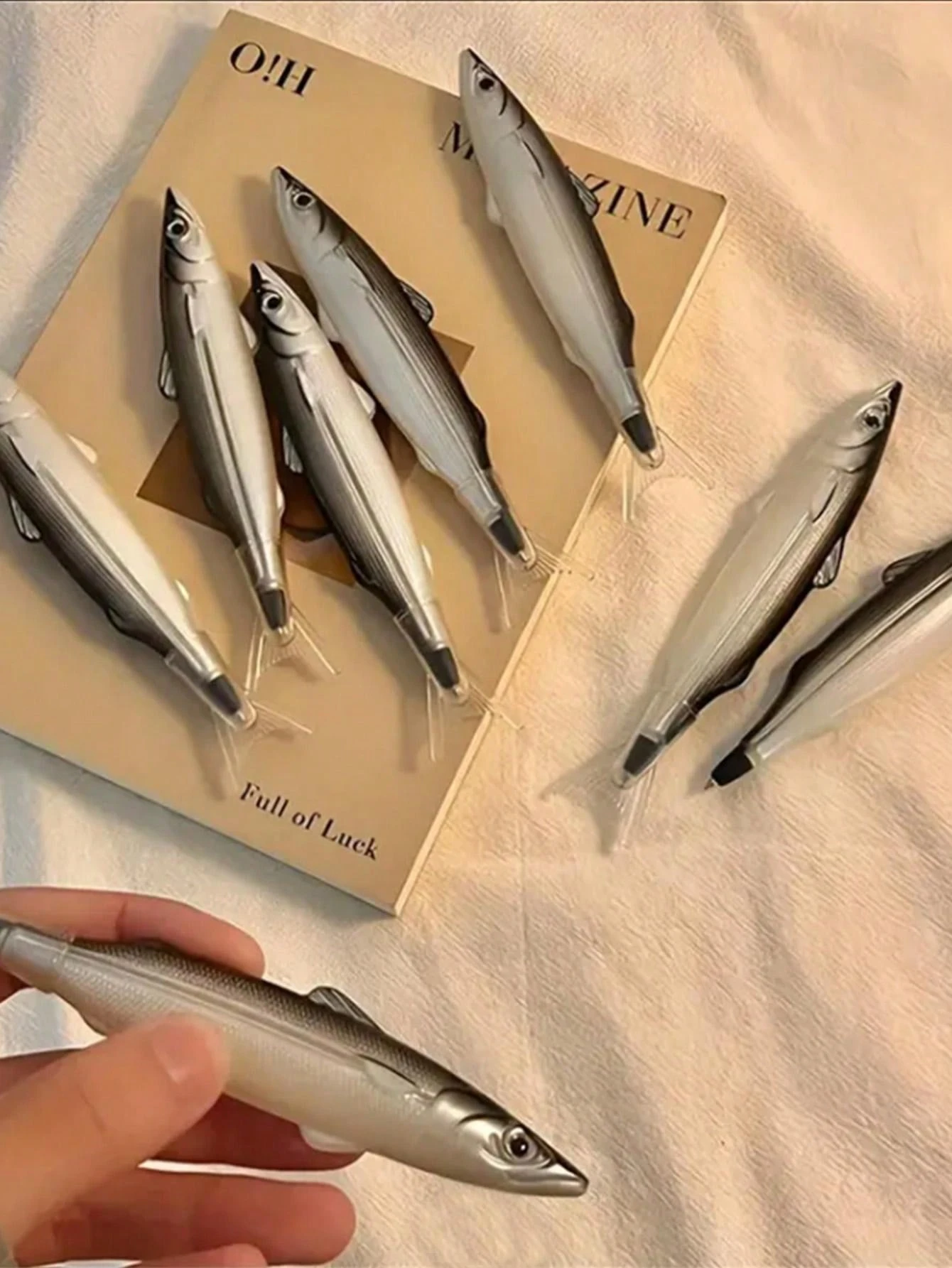 1 Piece Of Funny Salted Fish Shaped Ballpoint Pen, Ocean Series ...