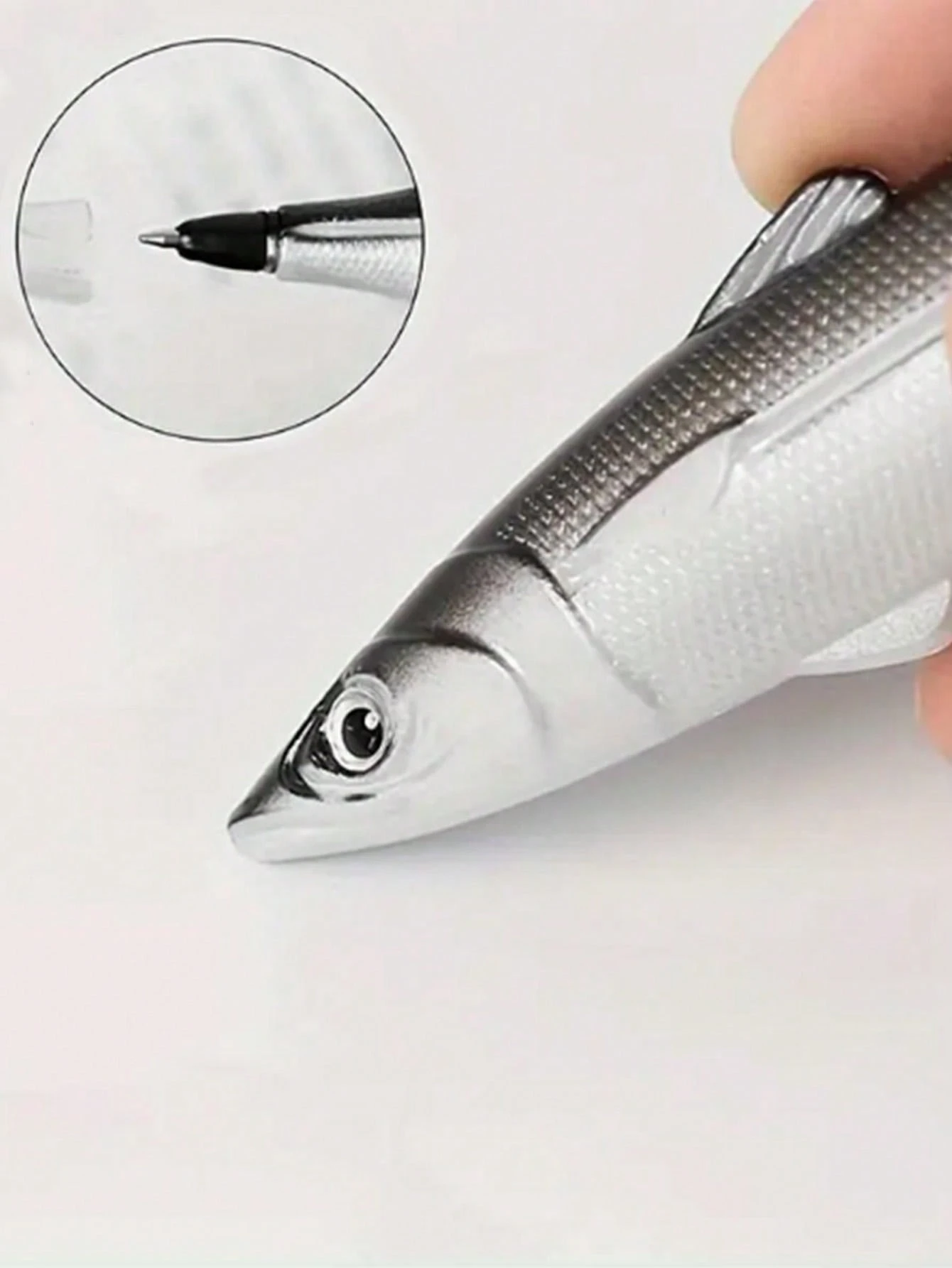 1 Piece Of Funny Salted Fish Shaped Ballpoint Pen, Ocean Series ...