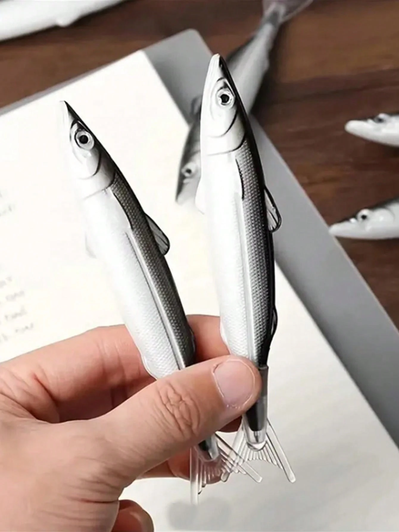1 Piece Of Funny Salted Fish Shaped Ballpoint Pen, Ocean Series ...