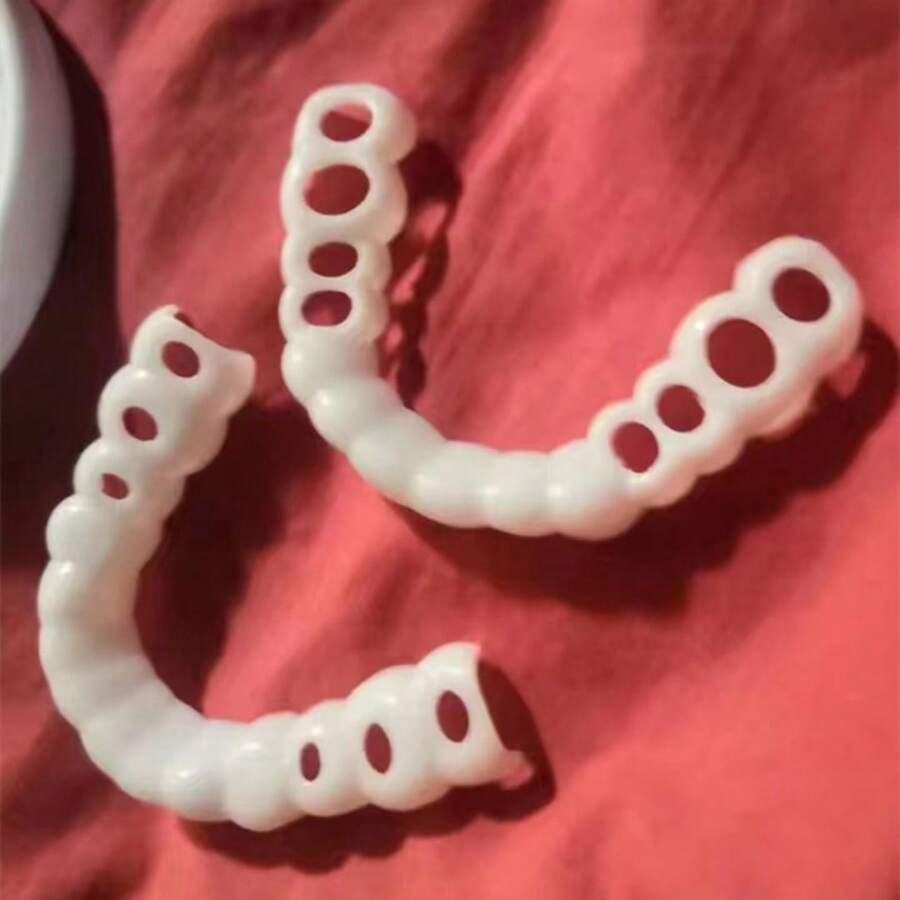 2pcs/Set New Upgrade Nonporous Upper And Lower Teeth Braces, Simulated ...