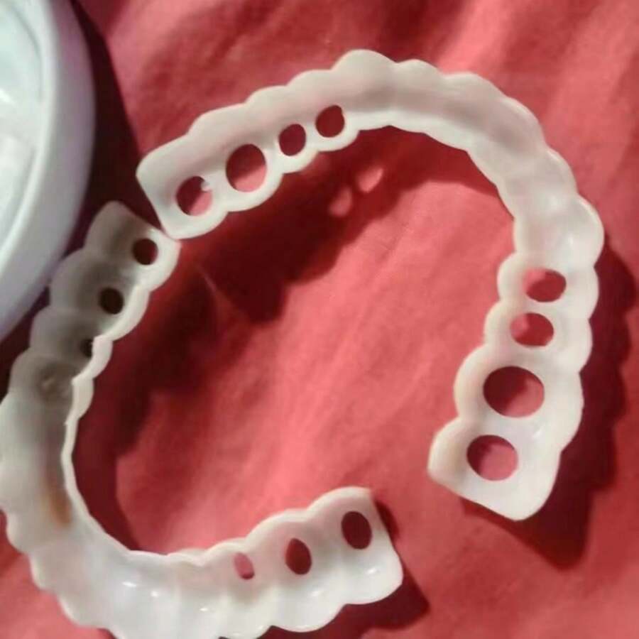 2pcs/Set New Upgrade Nonporous Upper And Lower Teeth Braces, Simulated ...