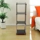 Goodsilo Heavy Duty 4-Tier Stainless Steel Storage Shelving Unit 100lbs ...