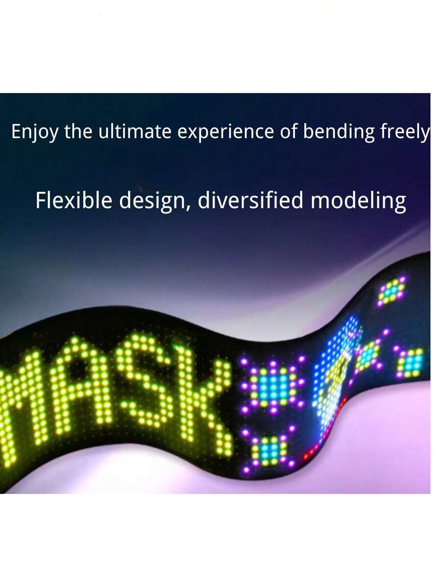 Flexible Led Advertising Screen LED Soft Screen APP Bluetooth Car ...