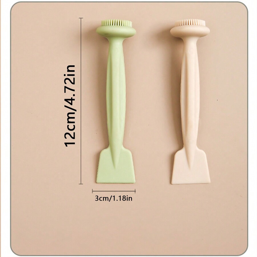 Silicone Double-Headed Mask Brush, Face Brush, Mud Mask Special Scraper ...