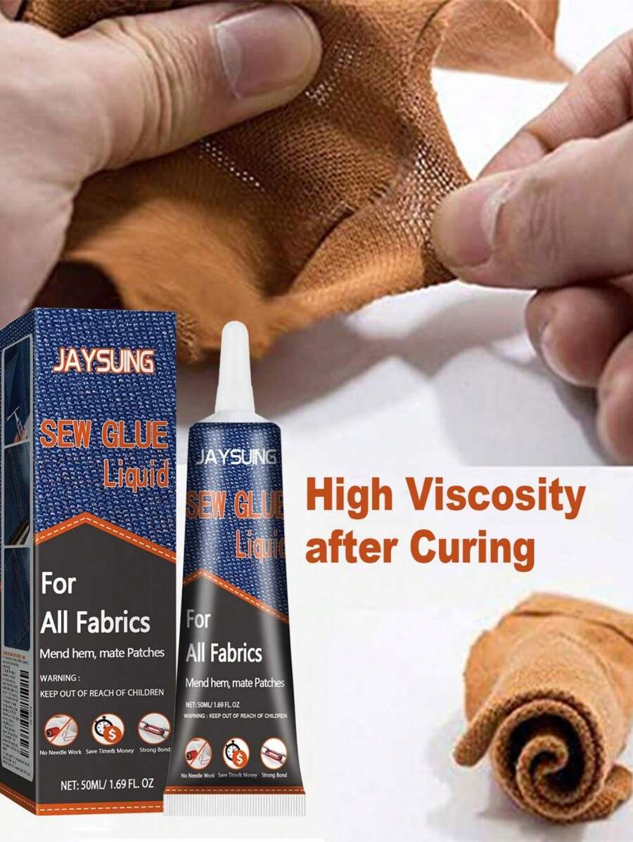 Cola Multiuso para Tecido - Repara Roupas, Padrões, Furos, Couro, Forro ...