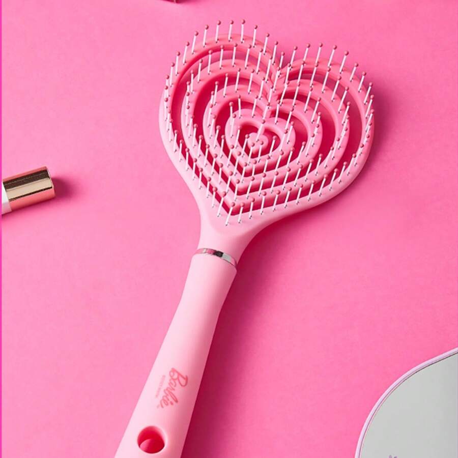 Miniso Miniso Detangling Hair Brush Anti-Static Hair Brush Heart Shape ...