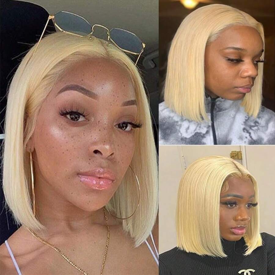 Bob Wig Human Hair 13x4x1 T Part Bob Wig For Lace Front Wig Straight ...