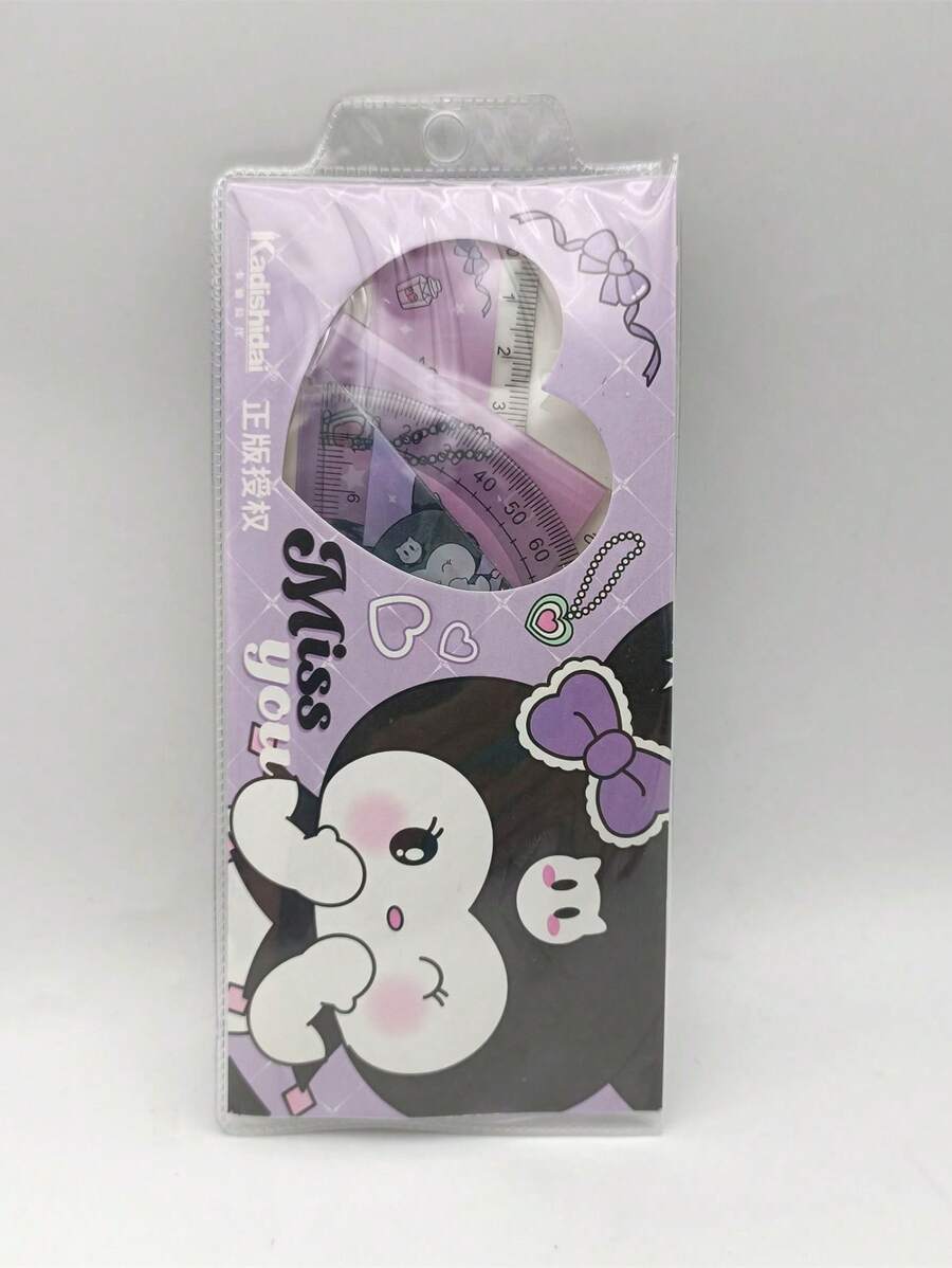 Sanrio Sanrio Stationery Set, Student Drawing Measurement, Kuromi Ruler ...
