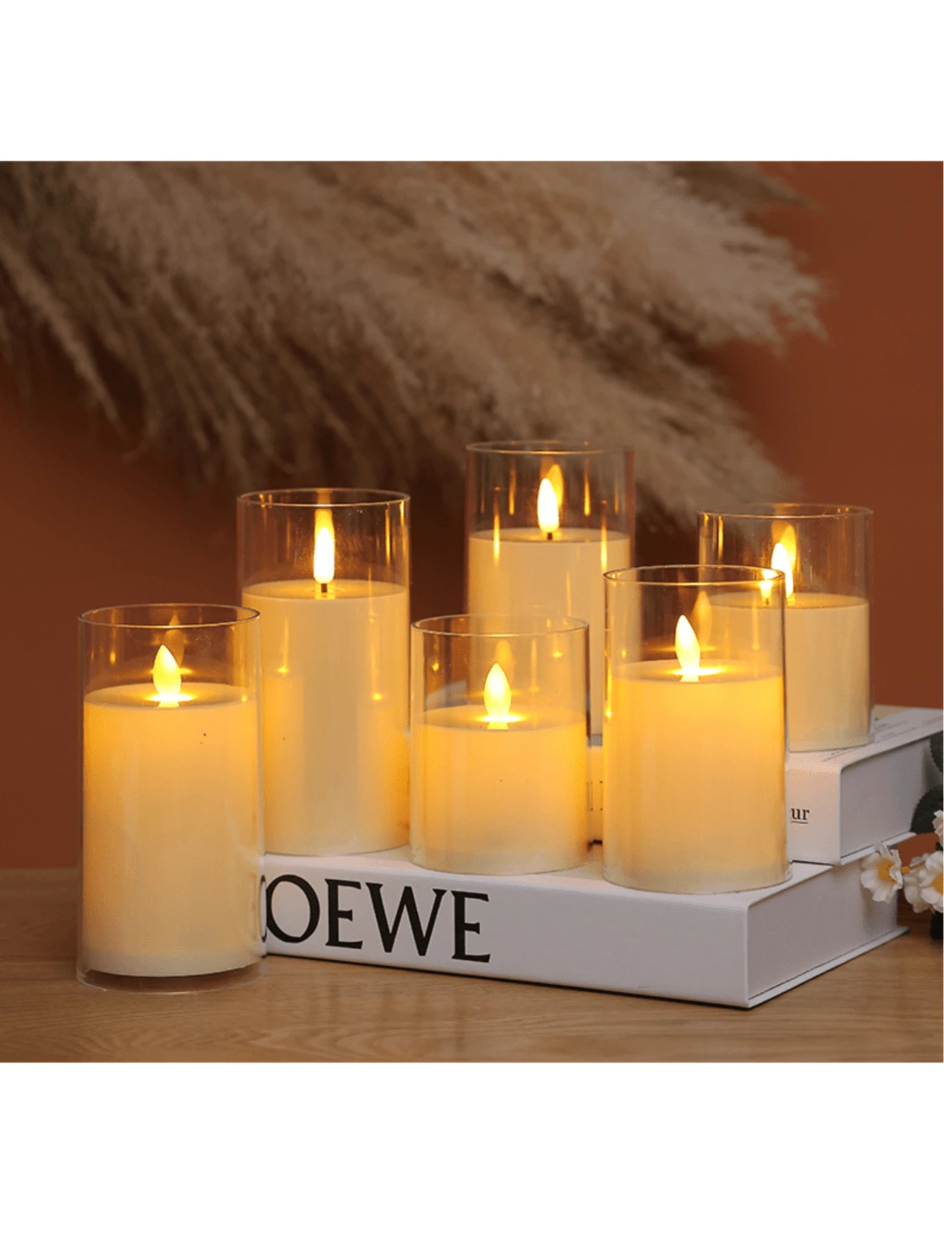 1PC LED Candle Lamp Flickering Flameless Smokeless Battery Operated ...