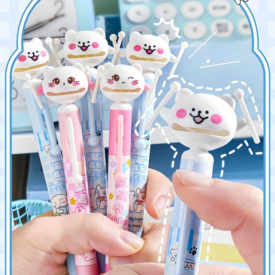 2pcs Push-Button Ballpoint Pens, High-Quality Erasable Round Ball Pens ...