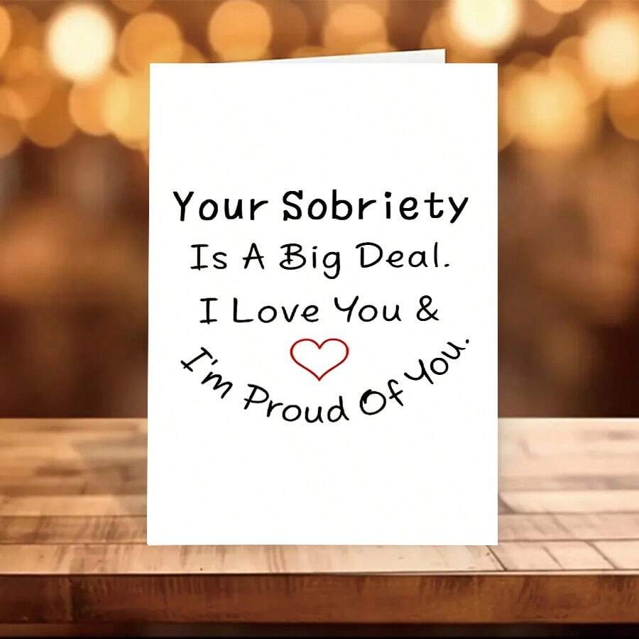 Inspirational Sobriety Recovery Greeting Card With Envelope ...