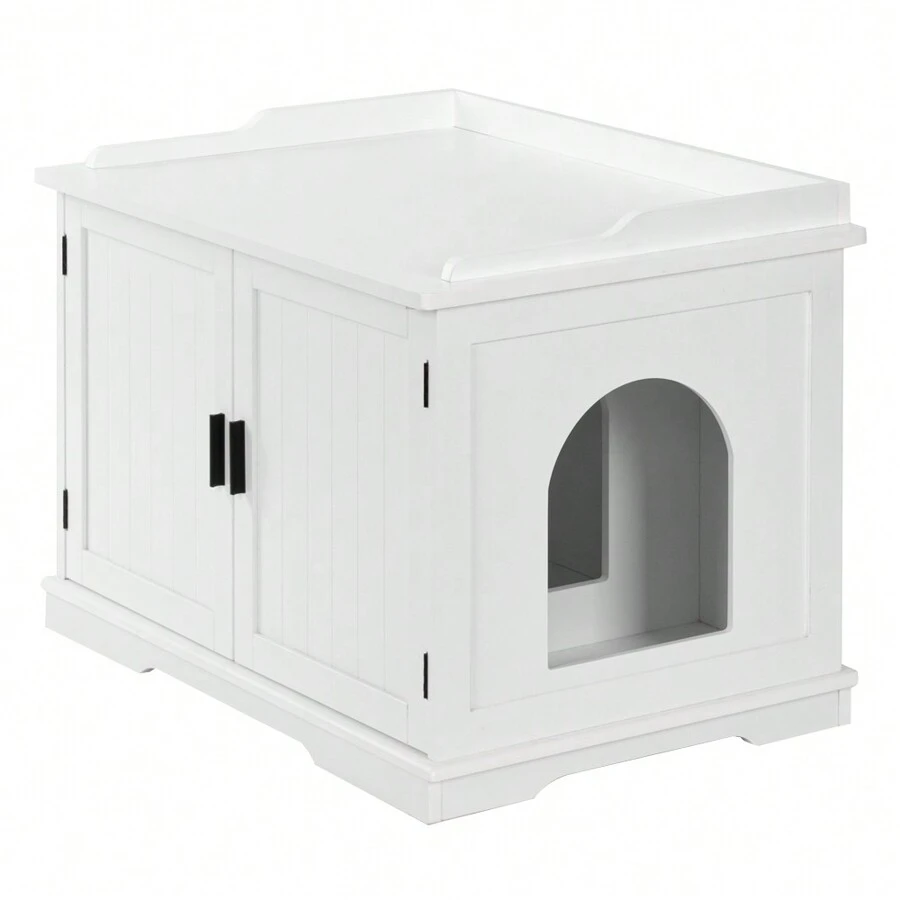 FCH Cat Litter Box House Hidden Cabinet Extra Large Enclosure Furniture ...