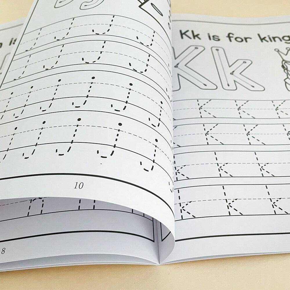 Libro de trabajo de aprendizaje y caligrafía con 26 letras del ...