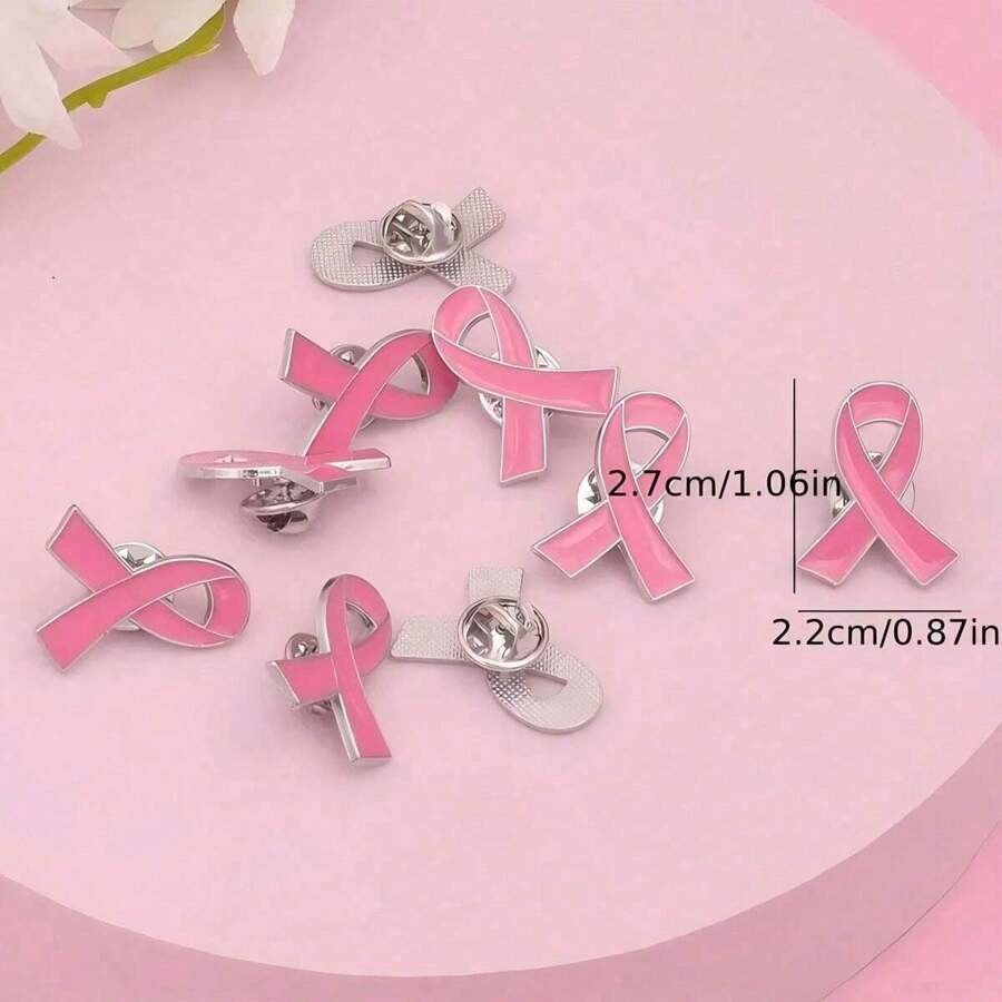 1pc Red Ribbon Heart Shaped AIDS/HIV Awareness Lapel Pin, Charity ...