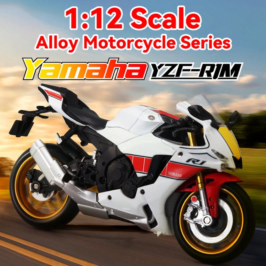 Makeda MAKEDA 1/12 Scale Yamaha YZF-R1M Diecast Toy Motorcycles,Yamaha ...