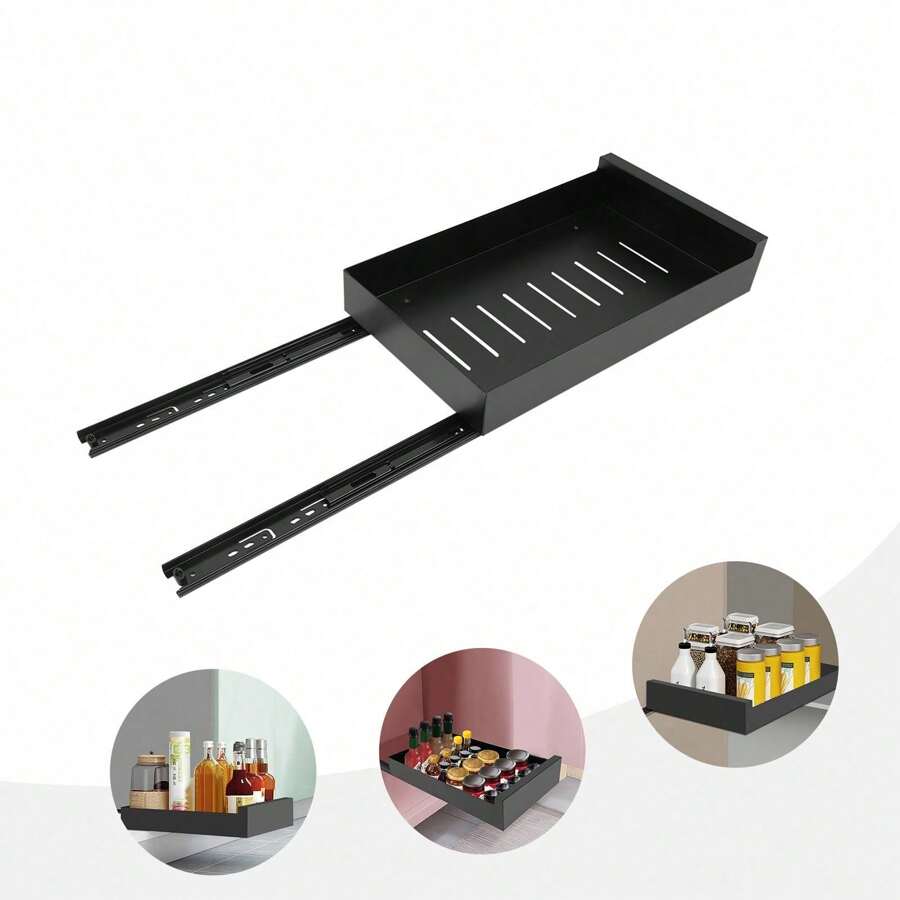 YIYIBYUS Kitchen Pull Out Cabinet Organizer Heavy Duty Retractable ...