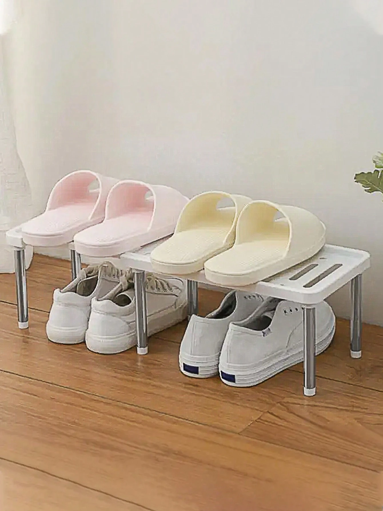 Extendable Kitchen Organizer Rack, Multi-Functional Under Sink Shelf ...