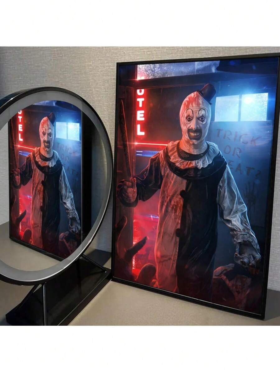 1PC Terrifier Movie Art The Clown Horror Classic Movie Poster Canvas ...