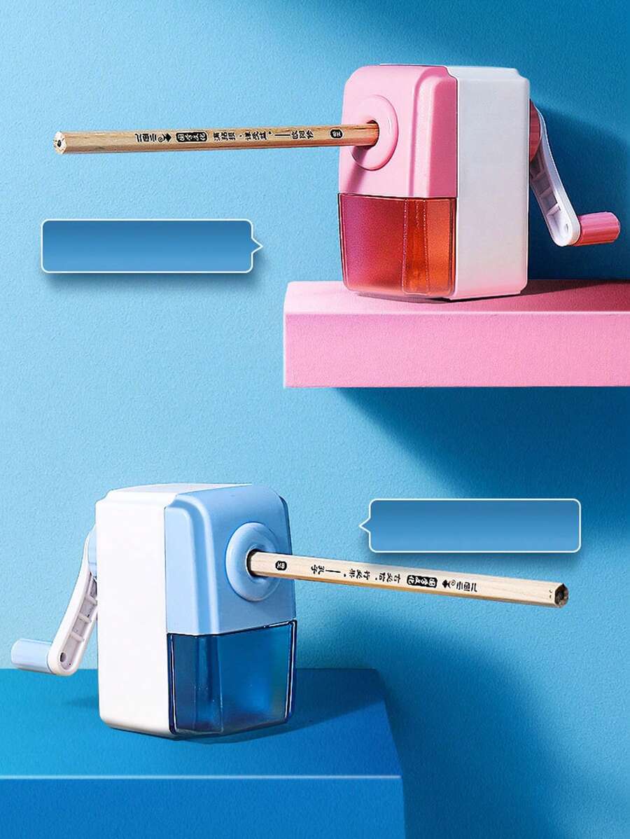 Rotary Pencil Sharpener, Hand Crank Manual Sharpener For Students ...