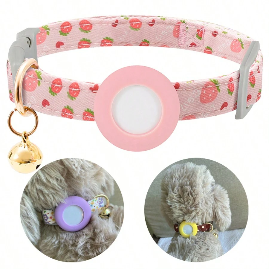 Cute Pet Collar For Airtag Adjustable Dog Collar For Small Dog And ...