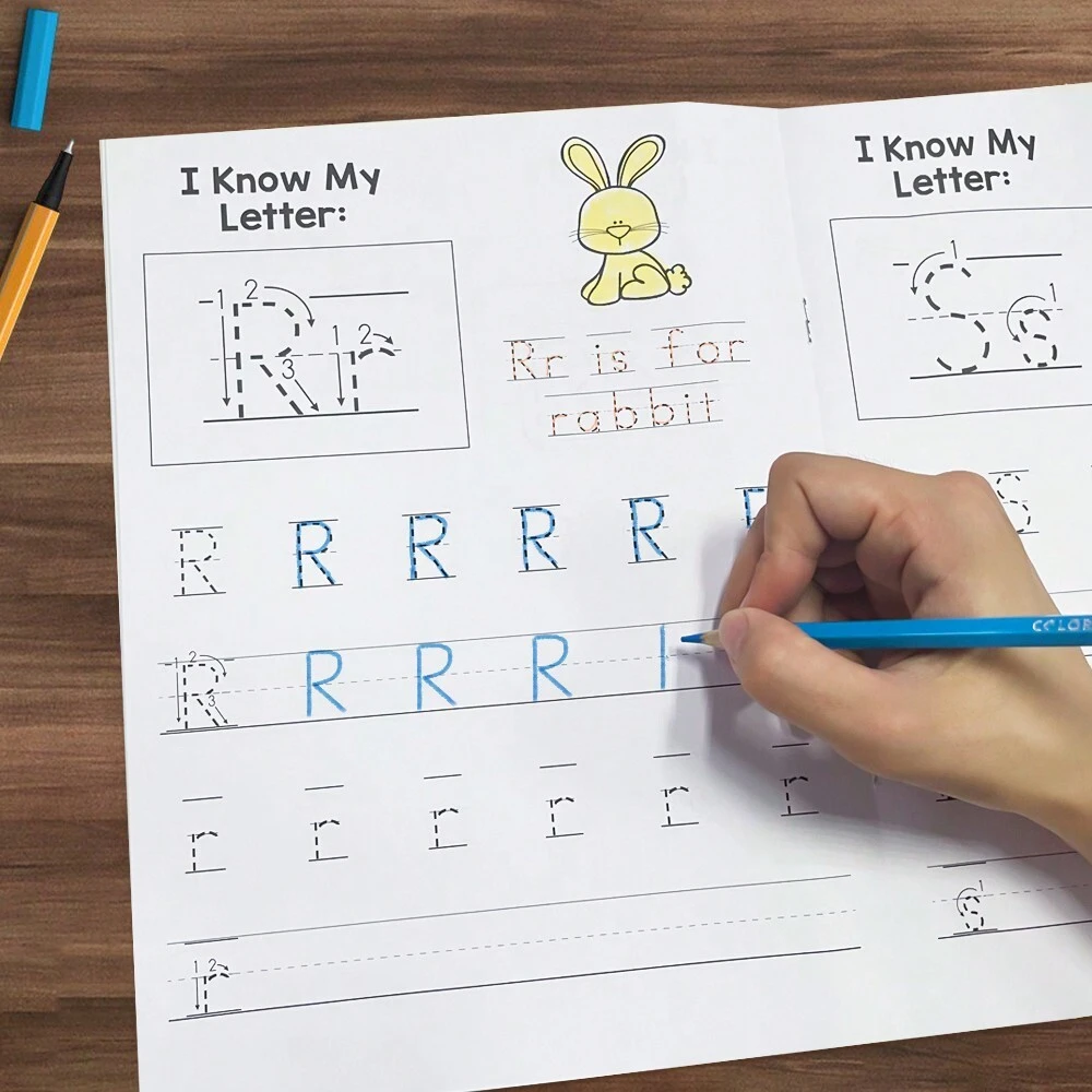 Lachilly 36 Páginas Livro de Exercícios de Rastreamento de Letras e Números, Livro de Atividades ...